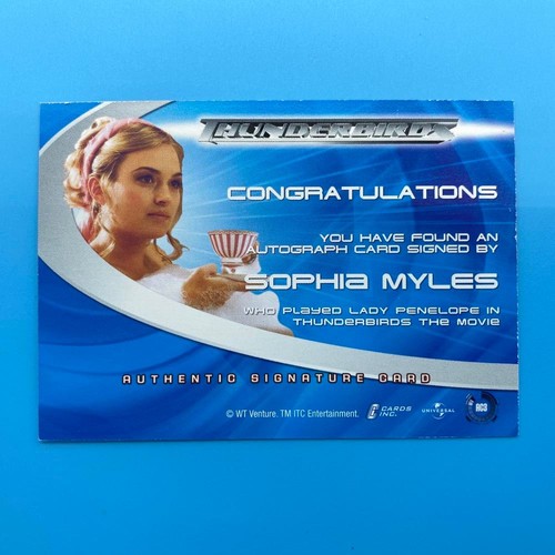 Thunderbirds The Movie Autograph Card – Sophia Myles AC3 (Cards Inc ...