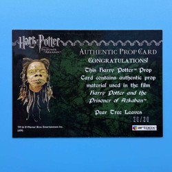 Harry Potter and the Prisoner of Azkaban Prop Card – Pear Tree Leaves ...